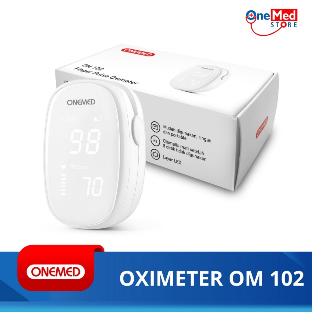 Jual ONEMED Fingertip Pulse Oximeter OM102 | Shopee Indonesia