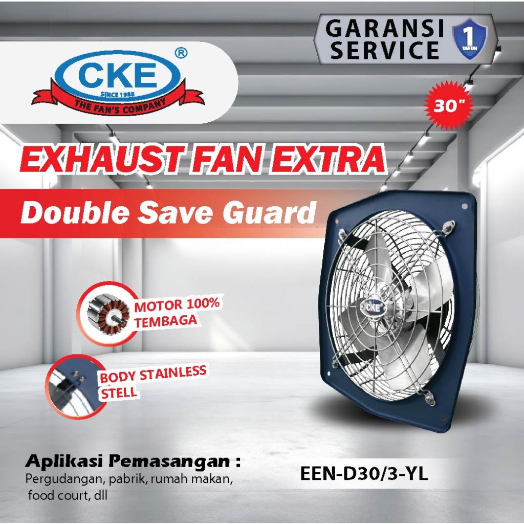 Jual CKE Exhaust Fan Extra DB 30 Inch 380V INDUSTRI Exhaust Dinding ...