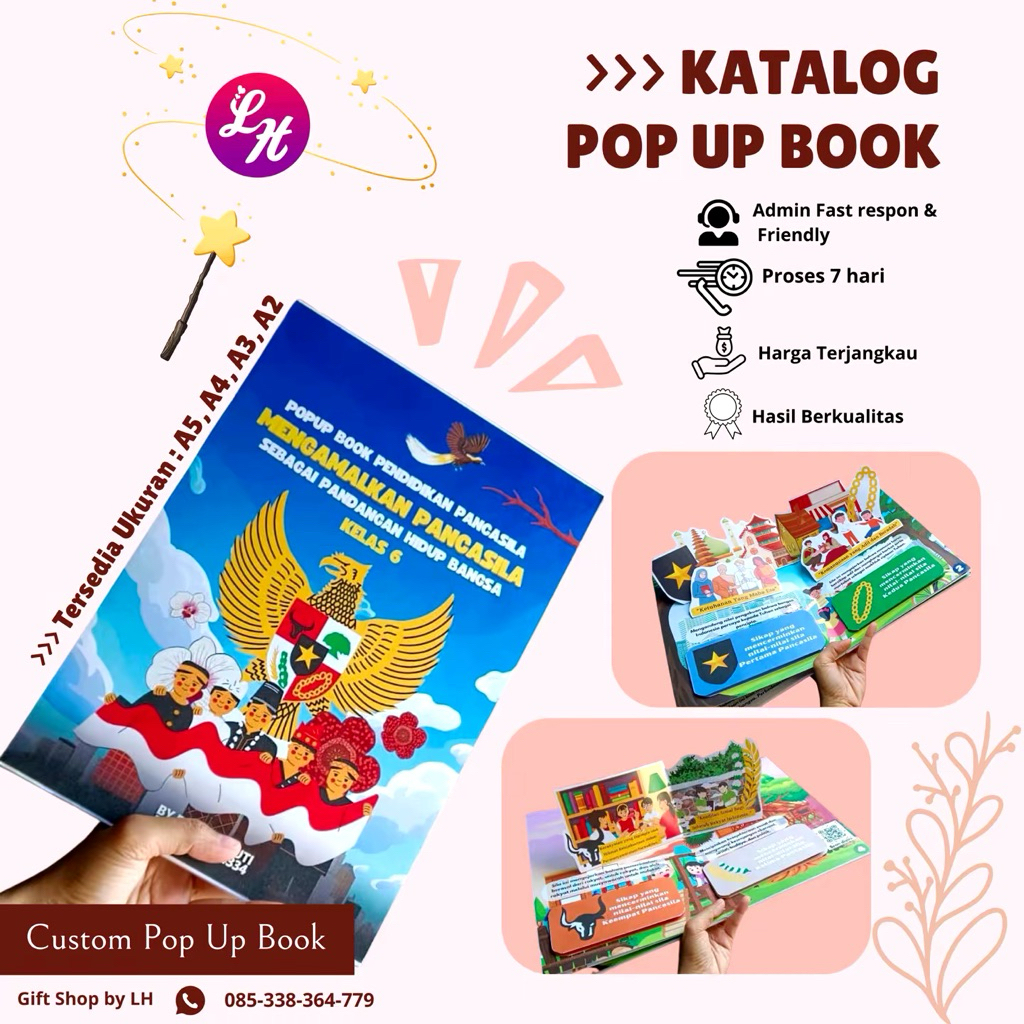Jual custom pop up book | Shopee Indonesia