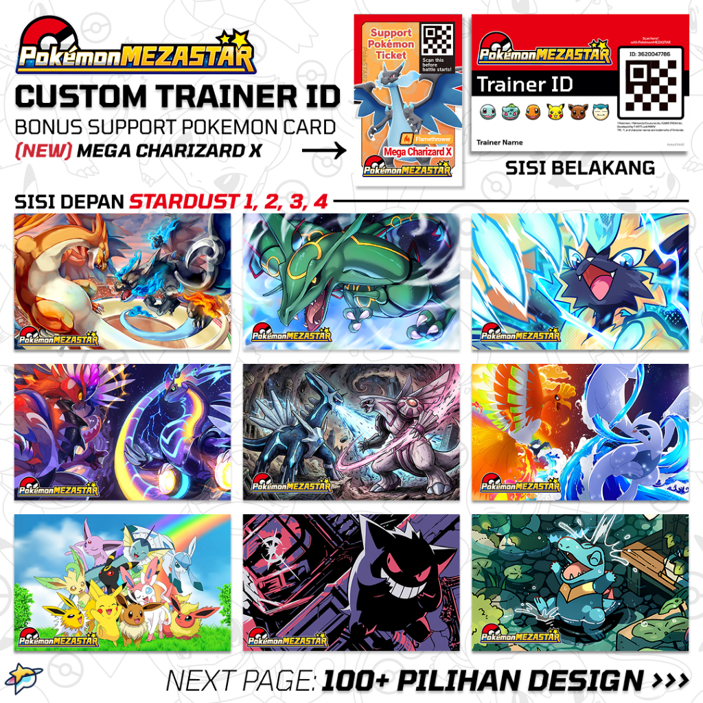 Jual Kartu Trainer ID Card Pokemon Mezastar [BONUS Kartu Support ...