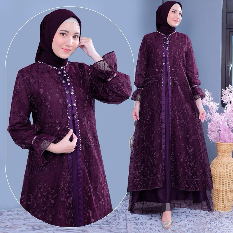 Jual GAMIS DRESS ZENATA TERBARU 2026 M L XL XXL XXXL JUMBO GAMIS PESTA ...