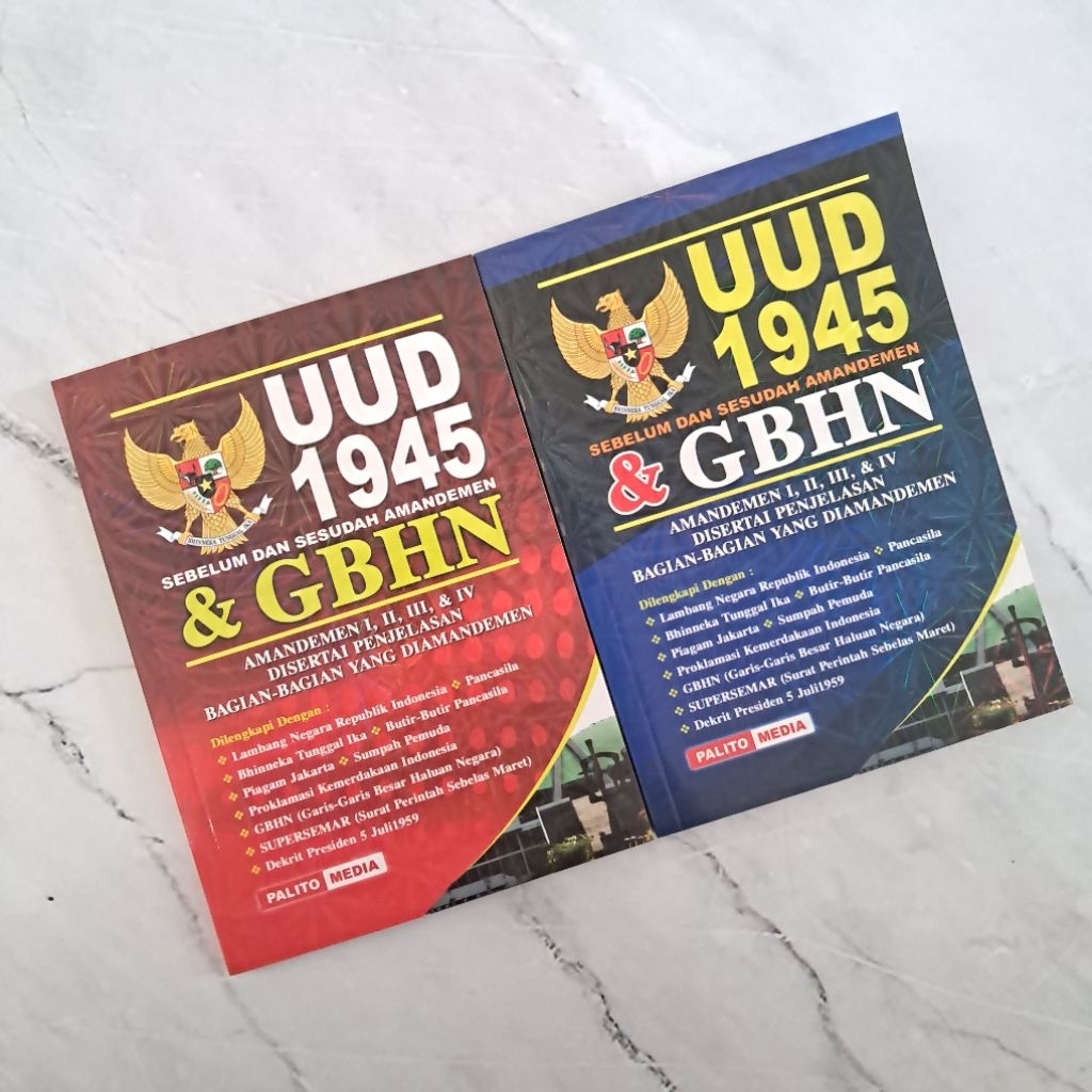 Jual Buku UUD 1945 & GBHN / undang undang dasar 1945 & garis besar ...