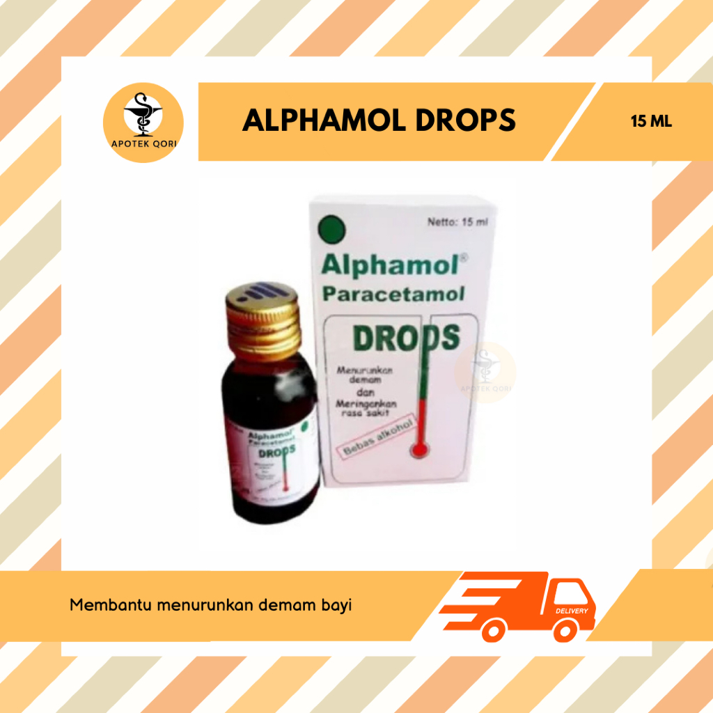 Jual ALPHAMOL DROPS 15 ML / PARACETAMOL DROPS PENURUN DEMAM BAYI ...