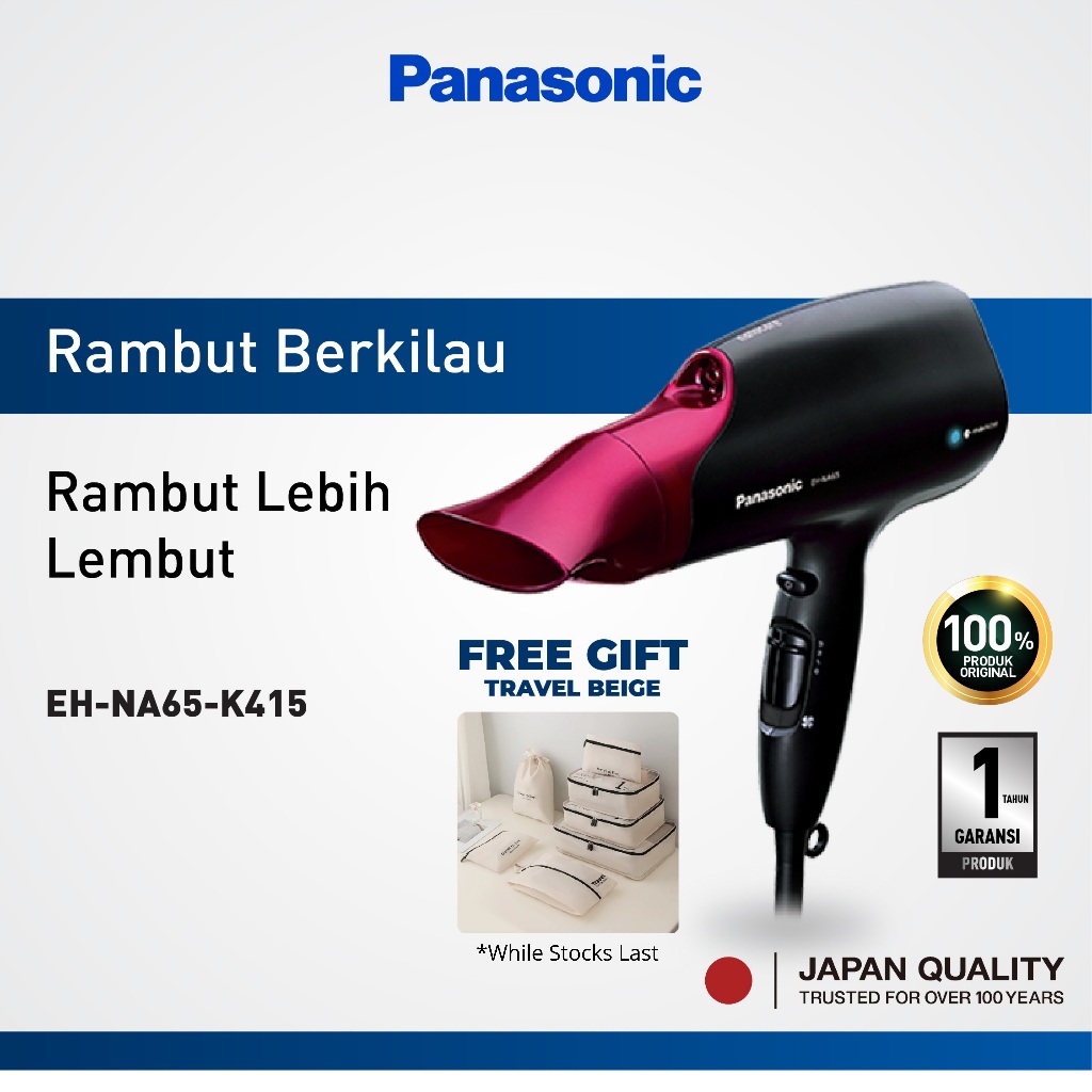 Jual Panasonic EH-NA65-K415 Hair Dryer Nanoe Series - Black | Shopee ...