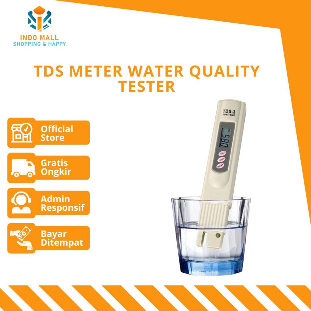 Jual TDS Meter Water Quality Tester TDS-3 Alat Ukur Kualitas Air TDS 3 ...