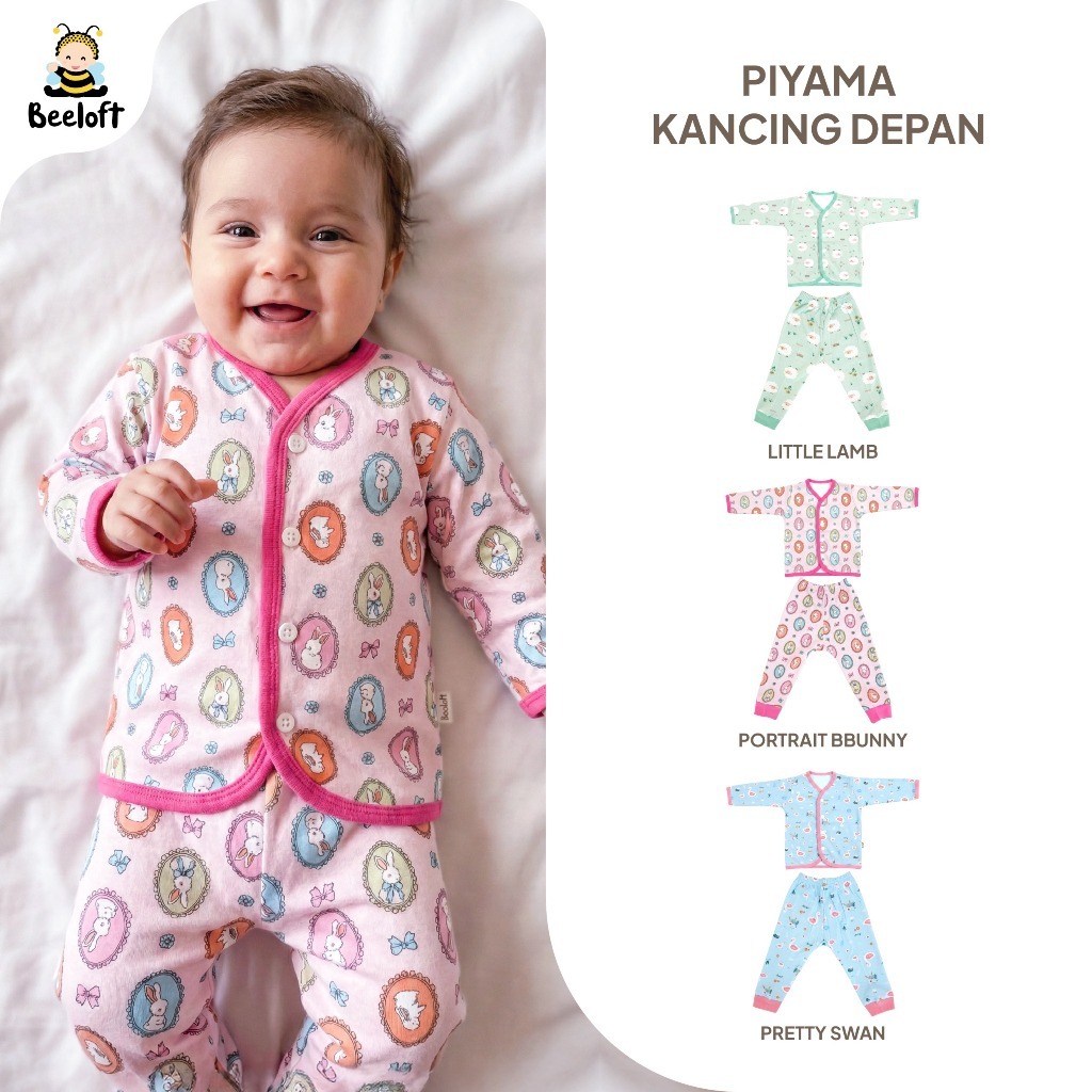 Jual Beeloft Baju Tidur Piyama Kancing Depan Anak Perempuan Laki- Laki ...