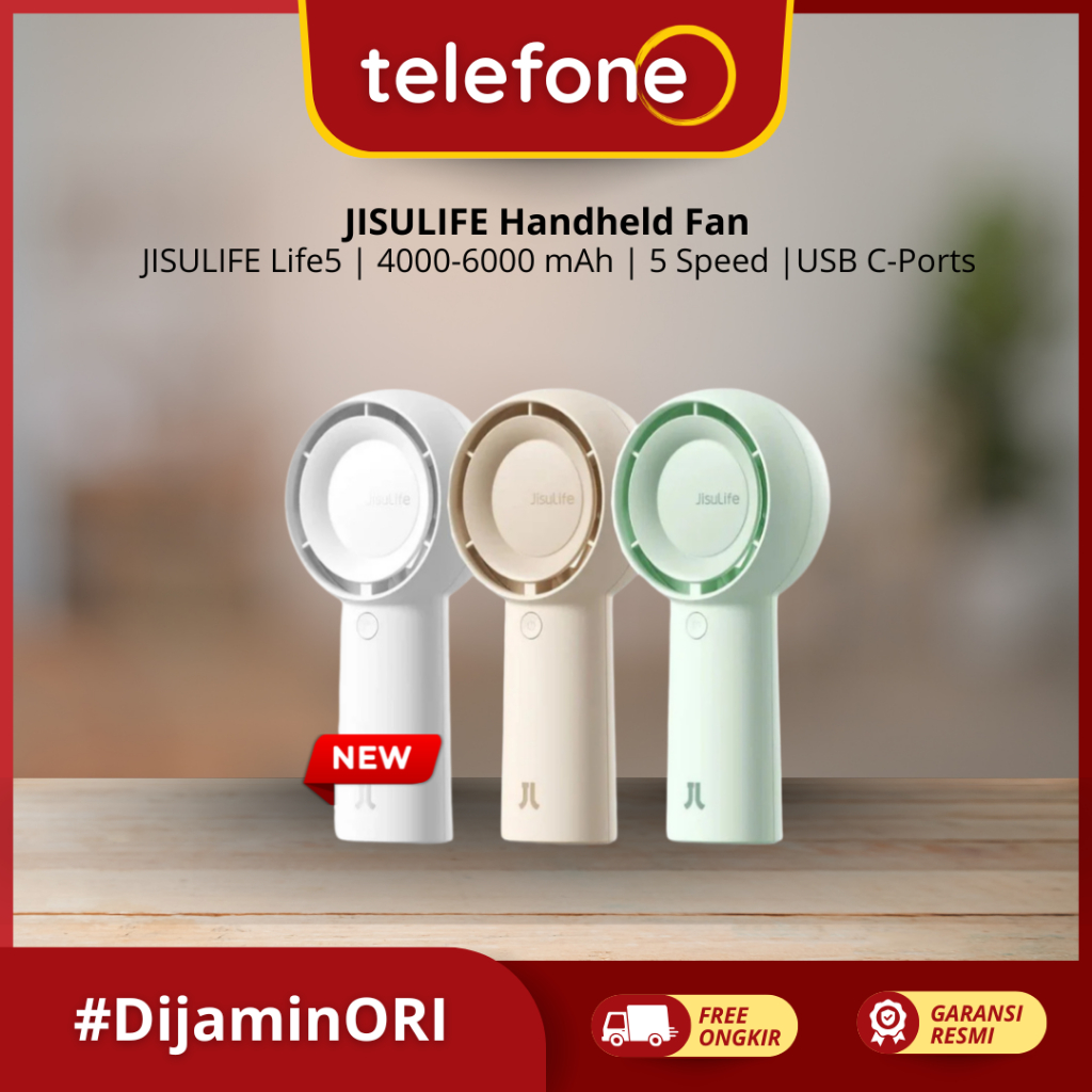 Jual JISULIFE Life5 Plus FA43 Kipas Tangan Mini Turbo 5 Speed 4000 ...