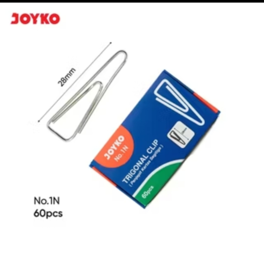 Jual Joyko Trigonal Paper Clip No.1N Klip Penjepit Kertas Segitiga ...