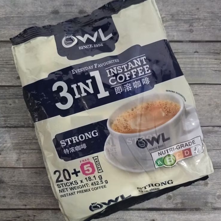 Jual Owl 3 in 1 Strong Instant Coffee Singapore Nescafe Papparich ...