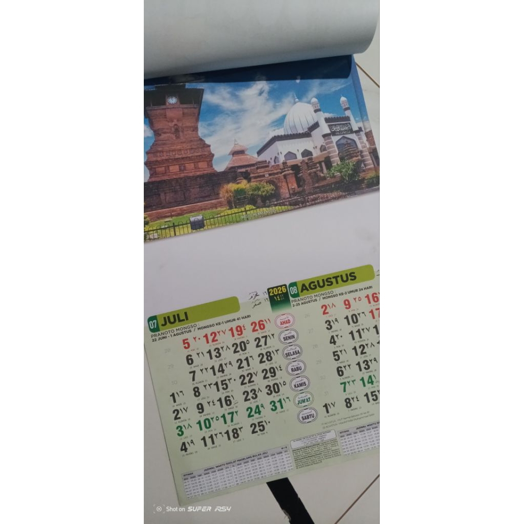Jual KALENDER DINDING WARNA 2026 MURAH UKURAN 32 x 48 cm | Shopee Indonesia
