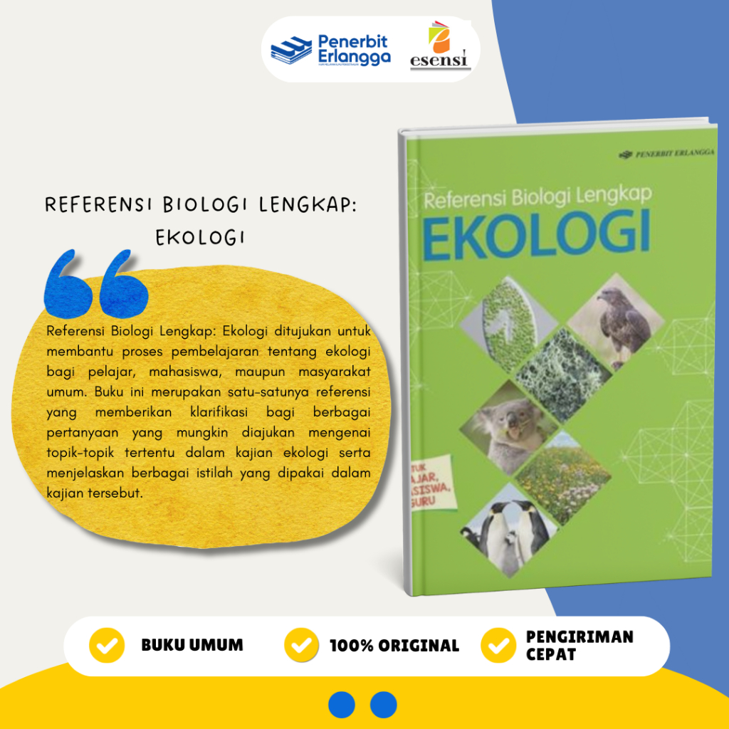 Jual [Erlangga Official] Buku Referensi Umum: Biologi Lengkap: Ekologi ...