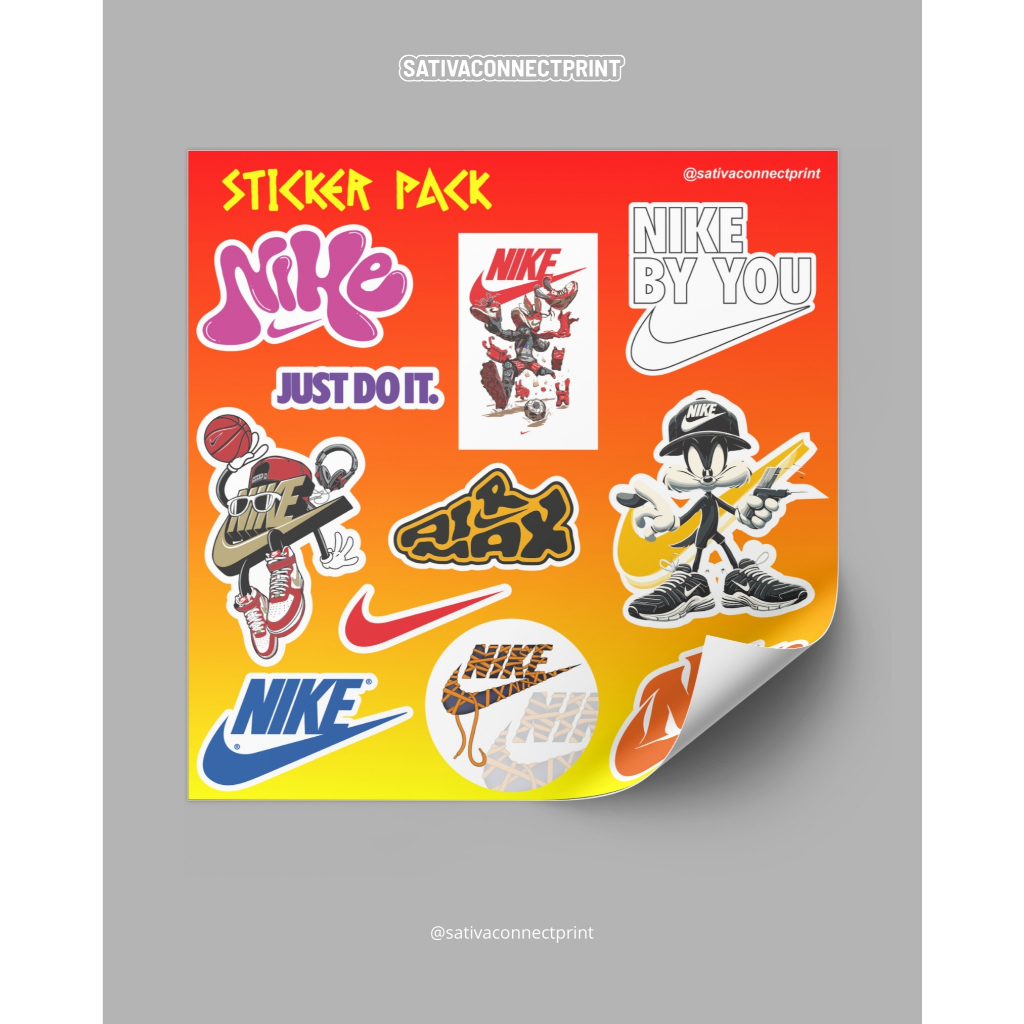 Jual Sticker Pack Series Nike Logo Vynil Doff Premium Anti Tahan Air ...