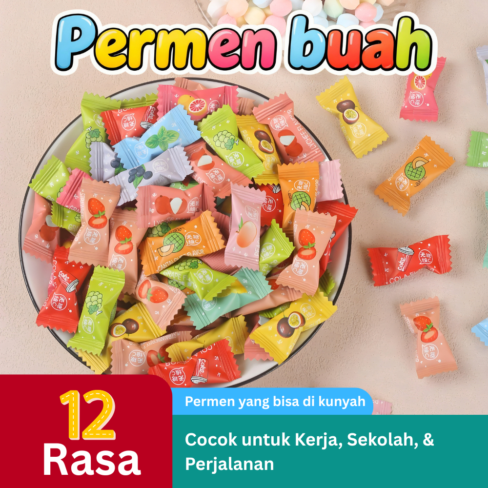 Jual Permen Rasa Buah 12 Pilihan Varian Berbeda Cocok Untuk Kerja ...