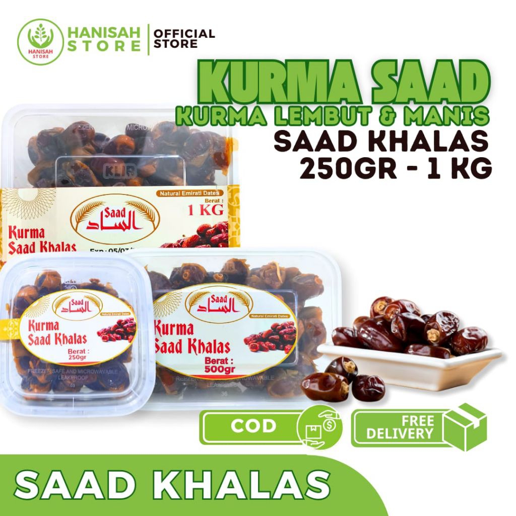 Jual Kurma SAAD KHALAS || hanisahstore | Shopee Indonesia
