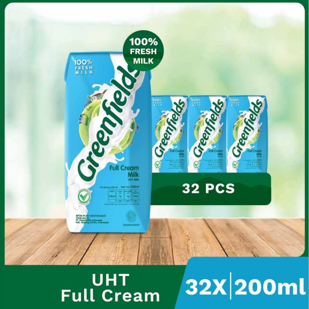 Jual Greenfields UHT 200 ML 1 Karton 32 Pcs | Shopee Indonesia