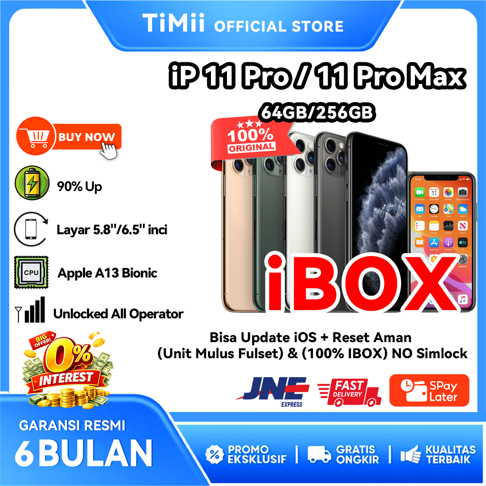 Jual iPhone 11 Pro / 11 Pro Max 100% Original iBOX iP 11 Pro Max Second ...