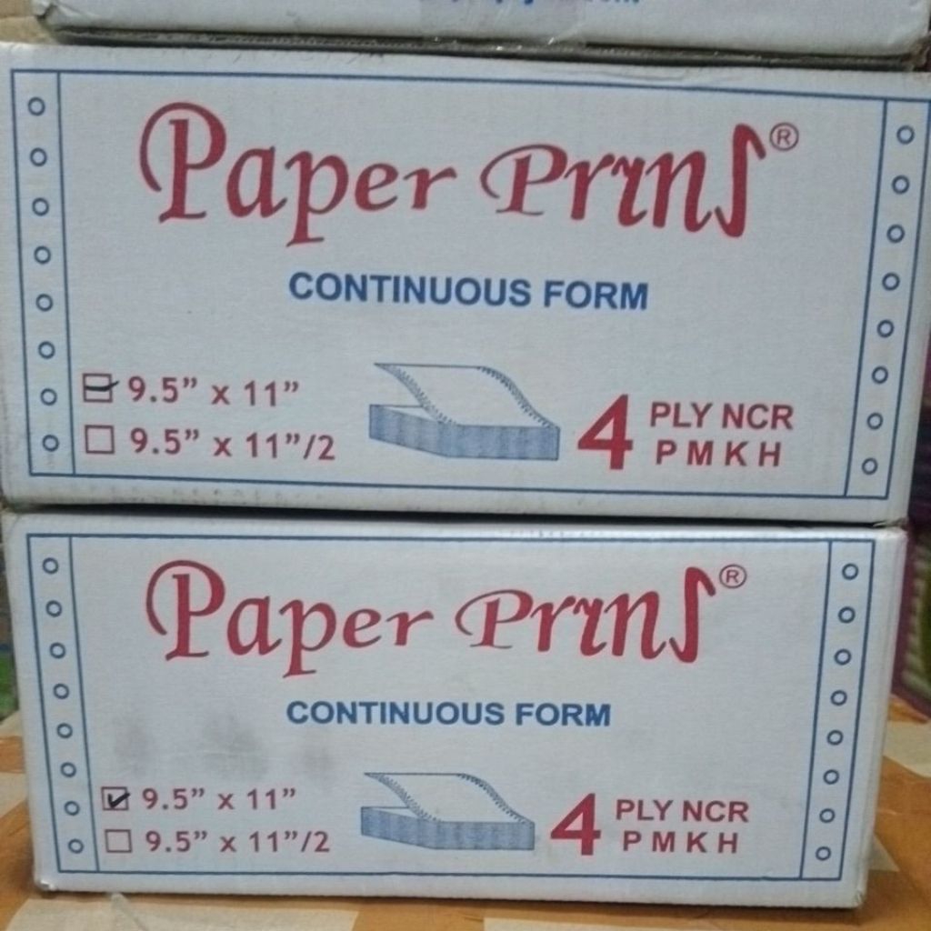 Jual kertas continuous form 4 ply 9,5 x 11 paperprint polos/ pmkh ...