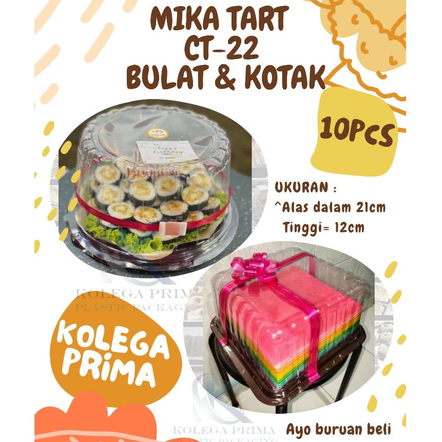 Jual MIKA TUMPENG/ MIKA TART 22CM/ CT 22/ CT 220/ MIKA KUE TART MURAH ...