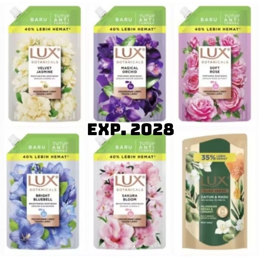 Jual Lux Botanicals Body Wash 800ml 825ml,Sabun Mandi Lux 825ml, Lux ...