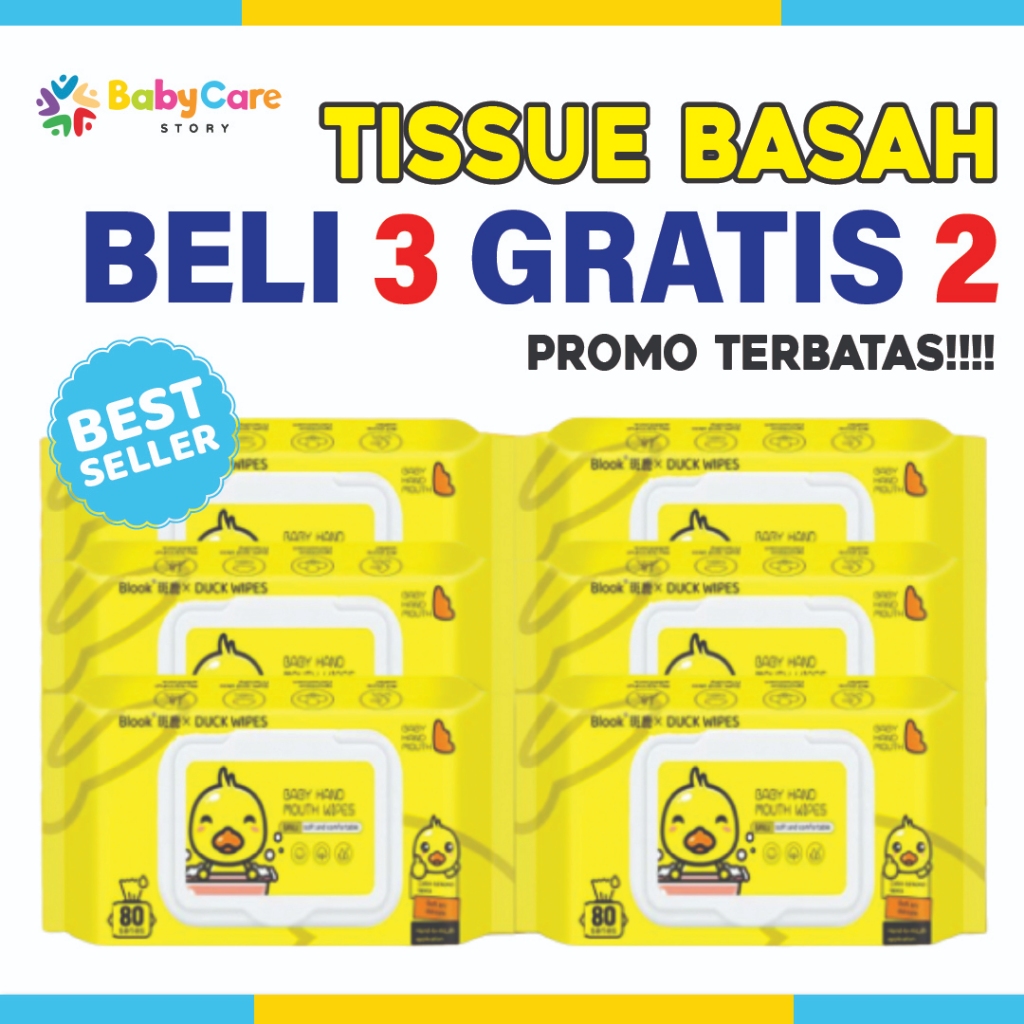 Jual Tissue Basah Buy 3 Free 2 Baby Tissue Bayi Ganti Popok Pempers ...