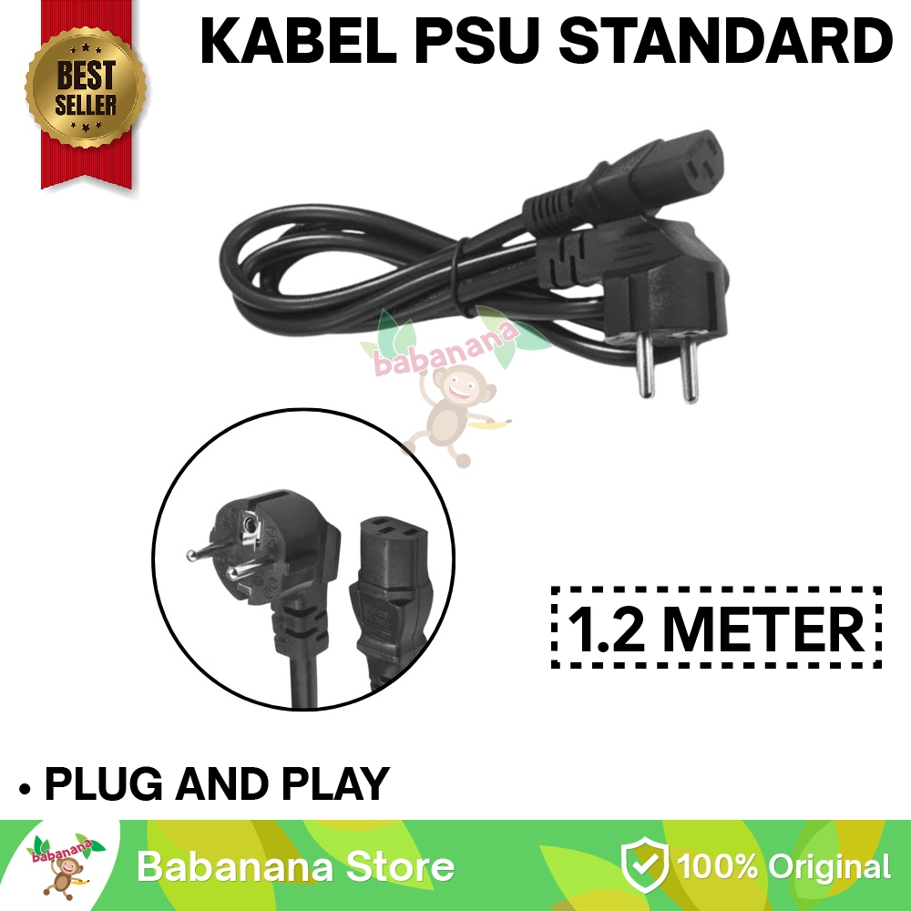 Jual Kabel PC Power Supply PSU UPS Standar PC Rice Cooker C13 1.5 Meter ...