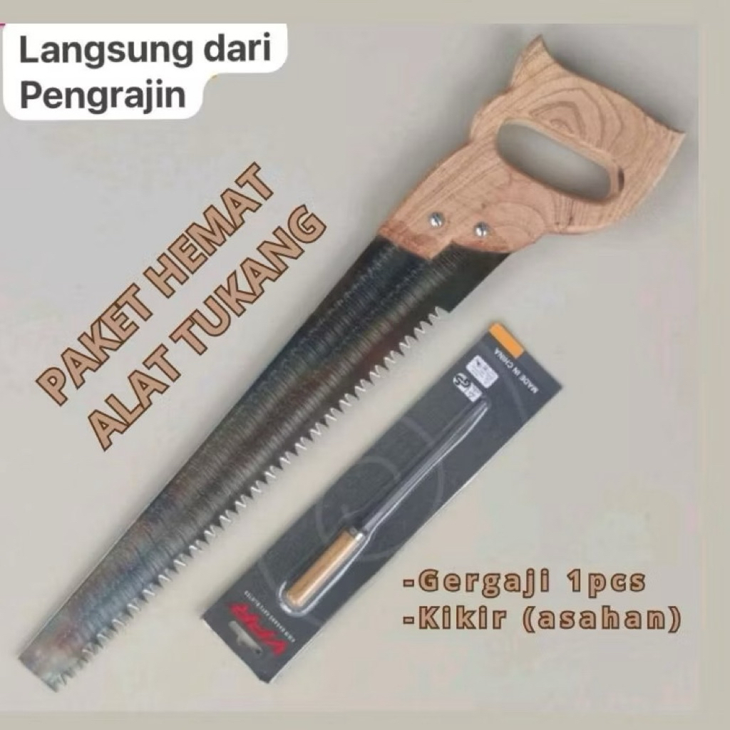 Jual Paket Gergaji Kayu/Hebel + Kikir Segitiga - graji gorok kayu/hebel ...