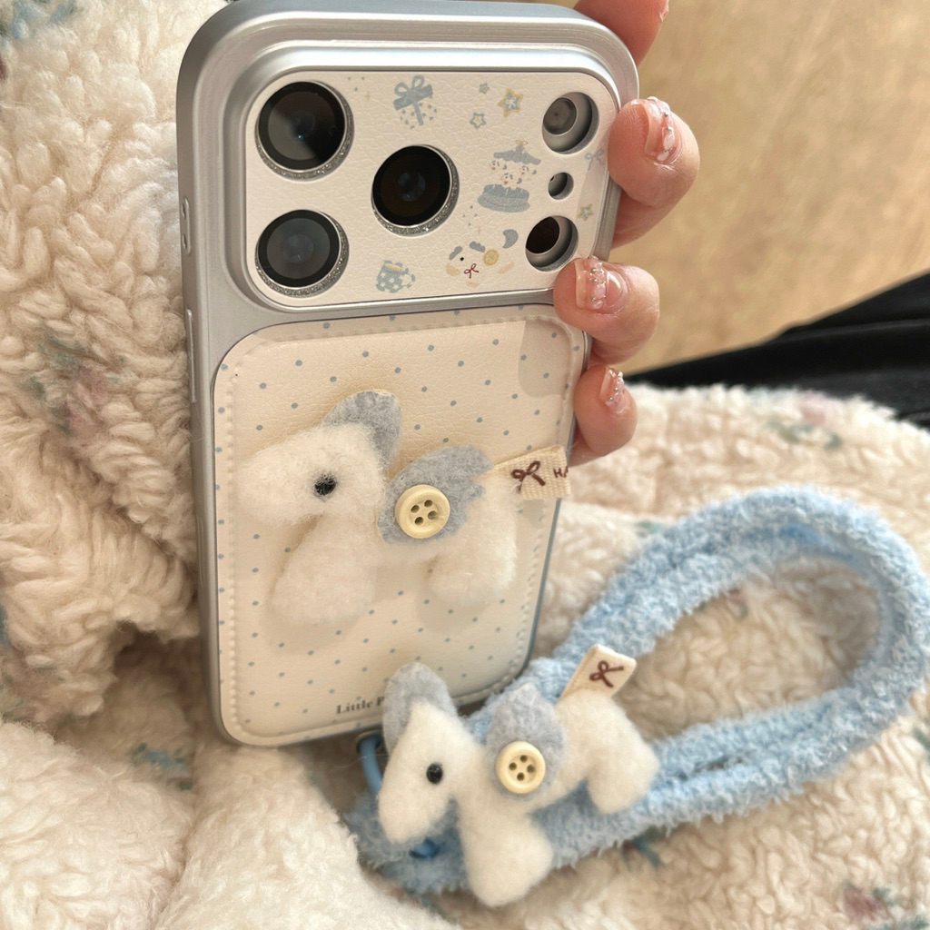 Jual Cute Polkadot Blue White Little Pony Case Iphone 13 14 15 16 17 ...