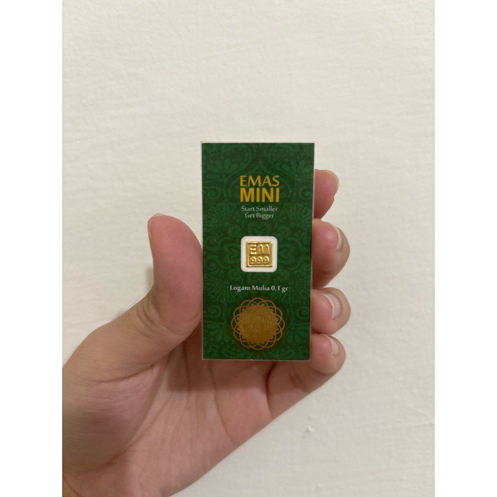 Jual Emas mini Fine Gold 0.1gram | Shopee Indonesia