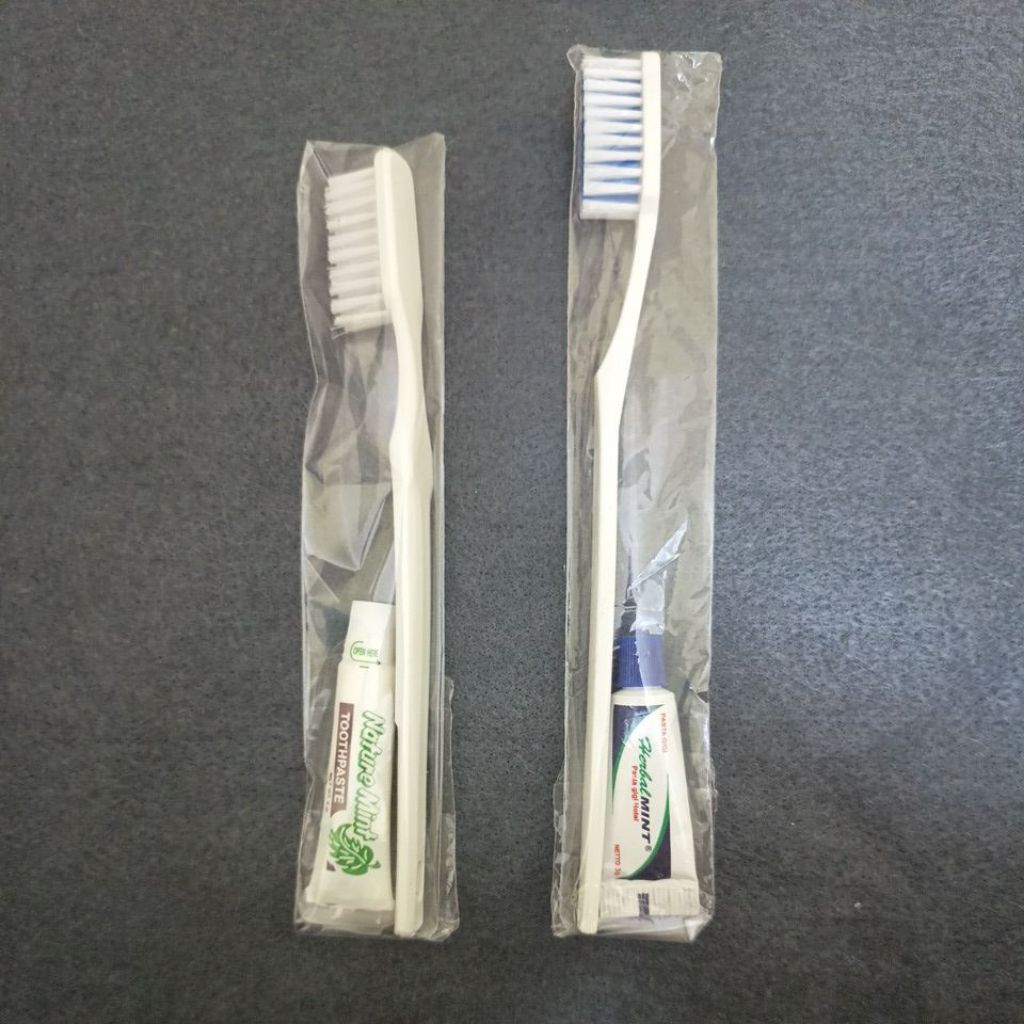 Jual sikat gigi hotel standar set odol bpom / dental kit (50pcs ...