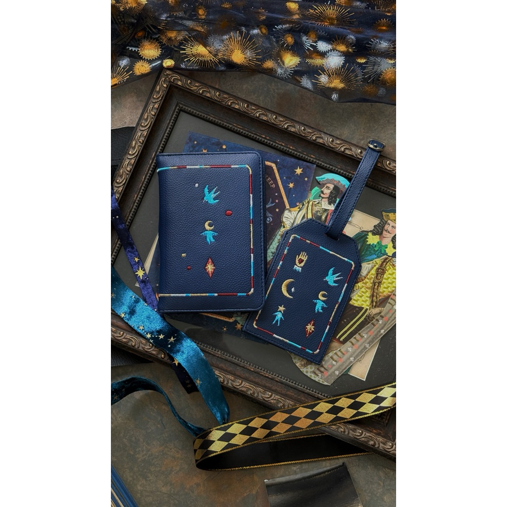 Jual Symbolica Embroidered Passport Case & Luggage Tag | Shopee Indonesia