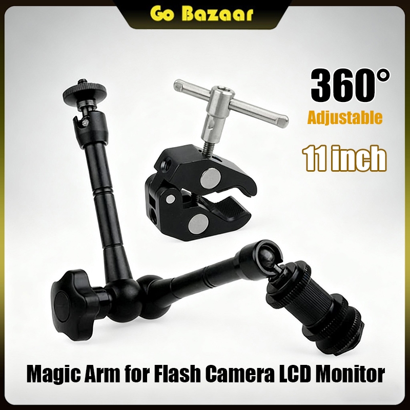 Jual Magic Arm / Magic Clamp 11 Inch Bracket with C-Clamp for Flash ...