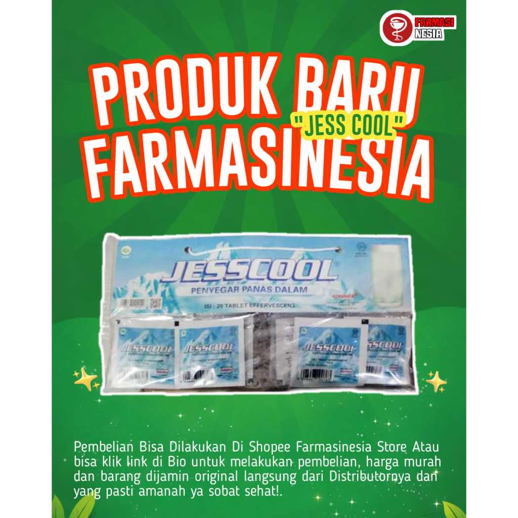 Jual Jesscool Pack 20 Tablet Effervescent Untuk Panas Dalam | Shopee ...