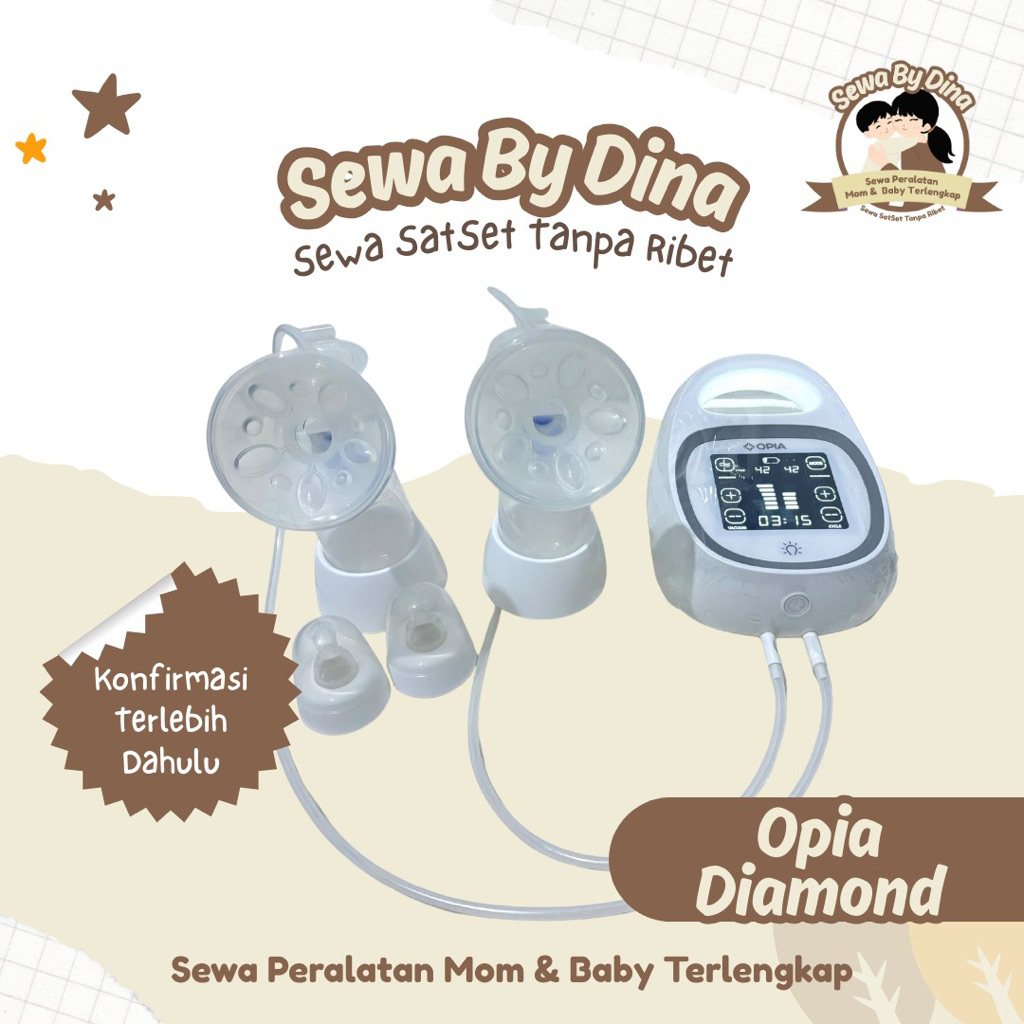 Jual SEWA POMPA ASI OPIA DIAMOND BREAST PUMP ELEKTRIK DOUBLE PULAU JAWA ...