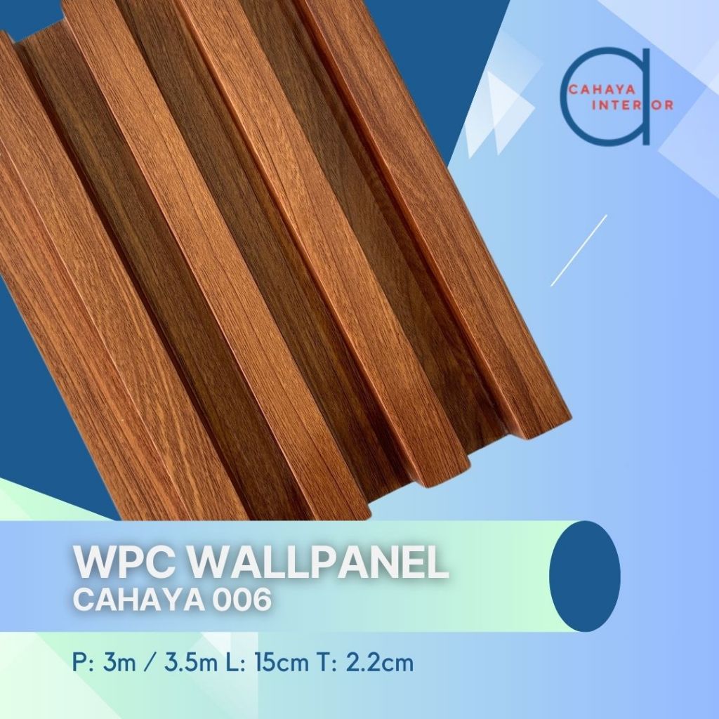 Jual WPC Wall Panel Cahaya 006 Motif Kayu | Panel Dinding Interior 3M/3 ...