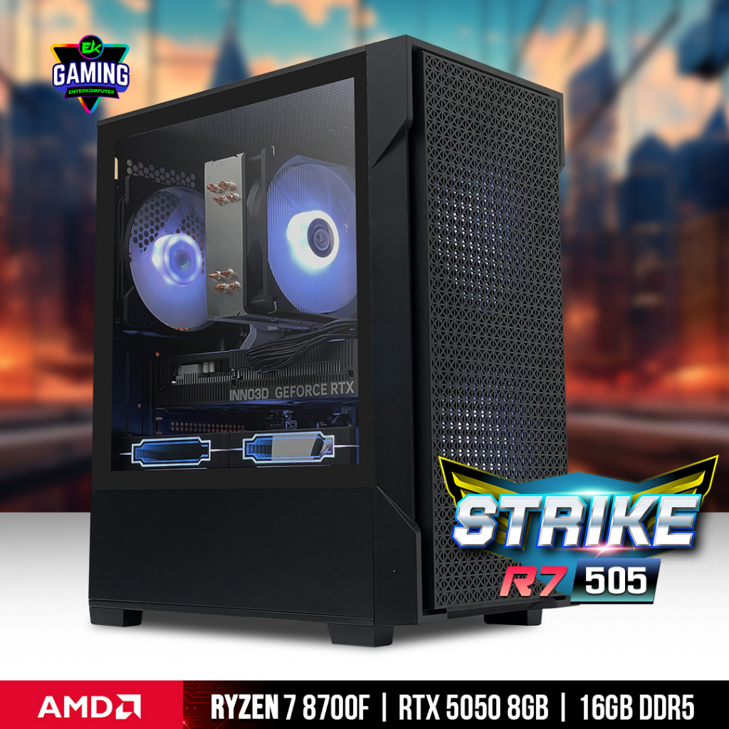 Jual EK Gaming Strike R7 505 - PC Rakitan Gaming Ryzen 7 8700F RTX 5050 ...