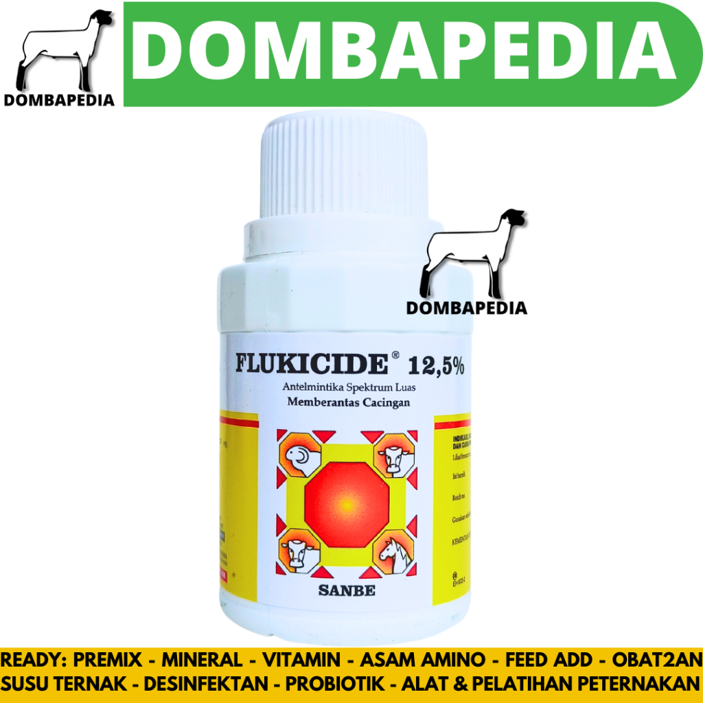 Jual FLUKICIDE ORAL 12,5% 100ML SANBE - Flukicid Atasi Cacingan Ternak ...