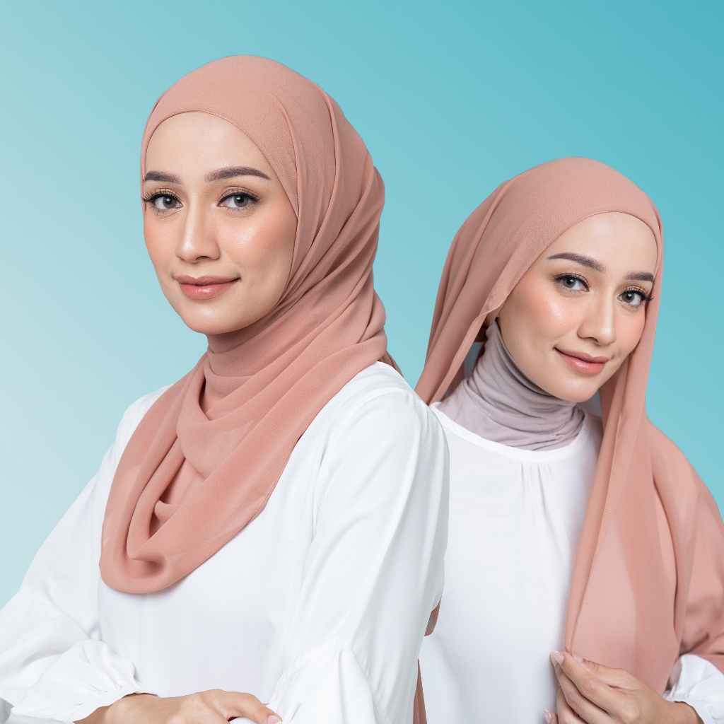 Jual RnW Hijab - Syakilla Pashmina Inner Heavy Chiffon Premium / Ceruty ...