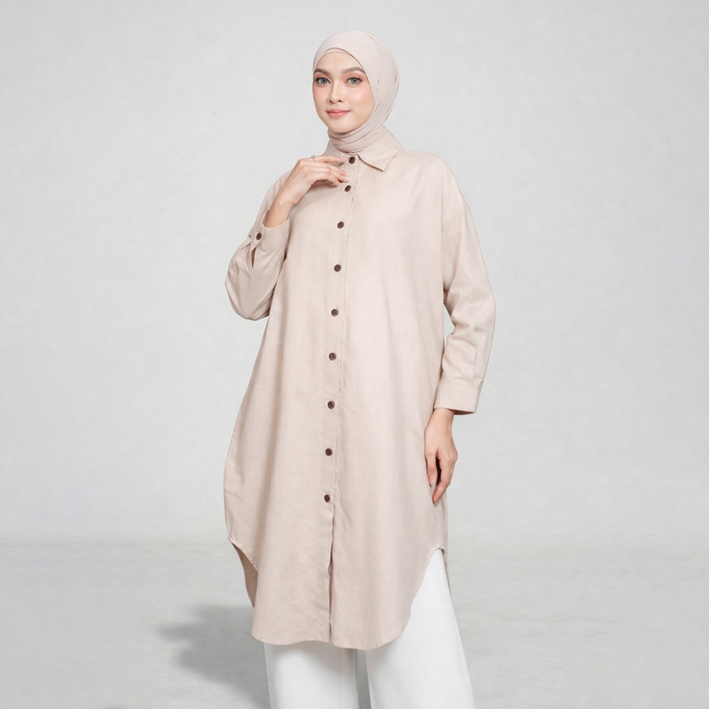 Jual Yura Series By SHANEEMA | Basic Tunik Linen / Tunik Busui Wanita ...