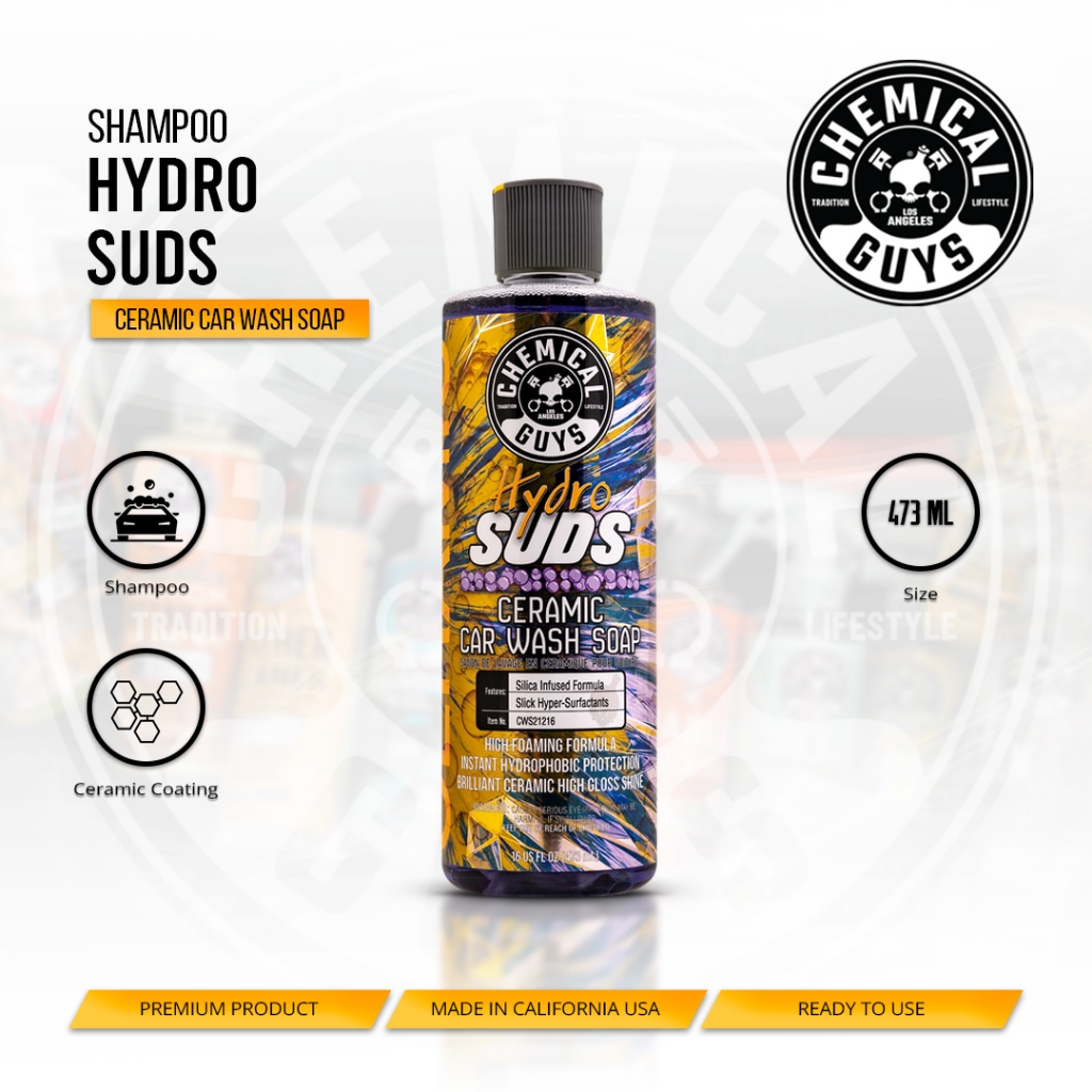 Jual Chemical Guys Hydro Suds Ceramic Car Wash Soap 473ml Shampoo Mobil ...