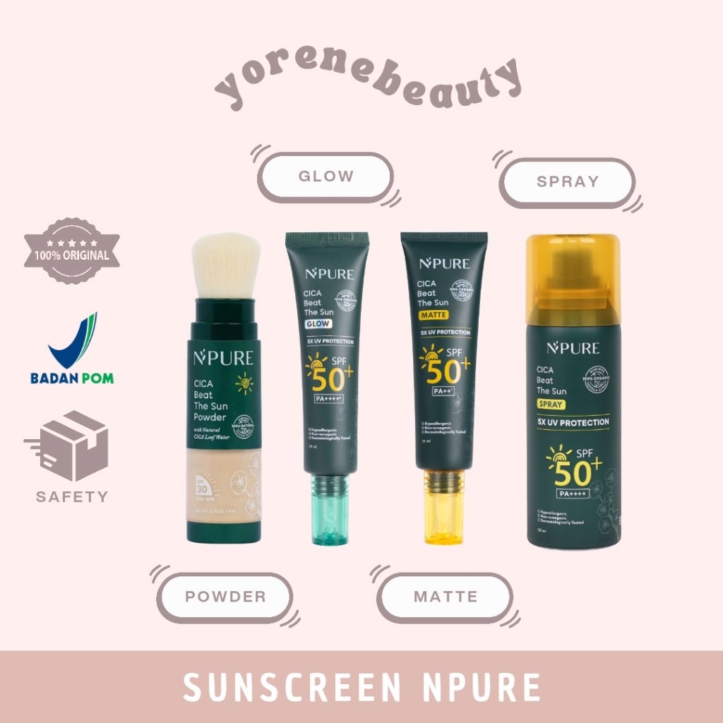 Jual [READY STOCK] Sunscreen Npure Beat The Sun Spf 50+ PA++++ Cream ...