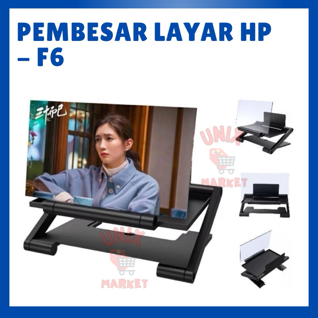 Jual kaca Pembesar Layar HP F6 HD / Proyektor kaca hp F-6 Enlarge ...