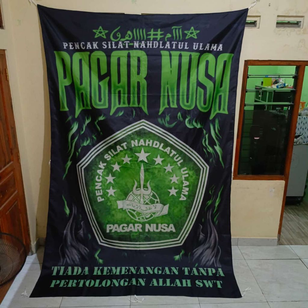 Jual BENDERA PAGAR NUSA FULL PRINTING//BISA PAKAI DESAIN SENDIRI/BISA ...