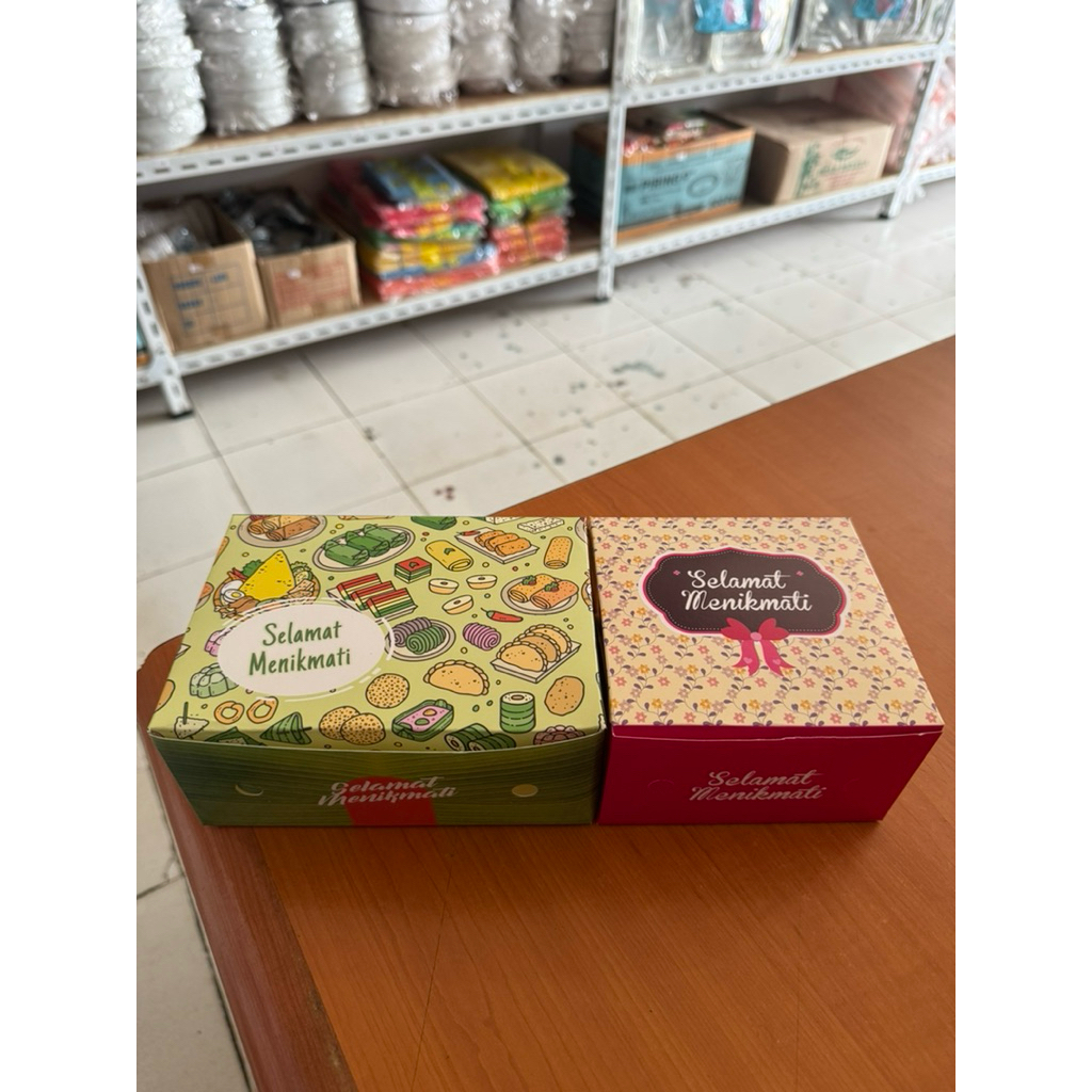 Jual Snack Box Ivory Premium/Kotak dus Kue Motif/Kotak Jajanan/Snack ...