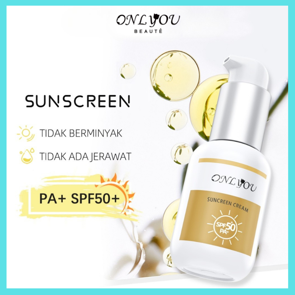 Jual ONLYOU Sunscreen Cream SPF50+ PA+ 50ml Sunblock Calming Skin ...