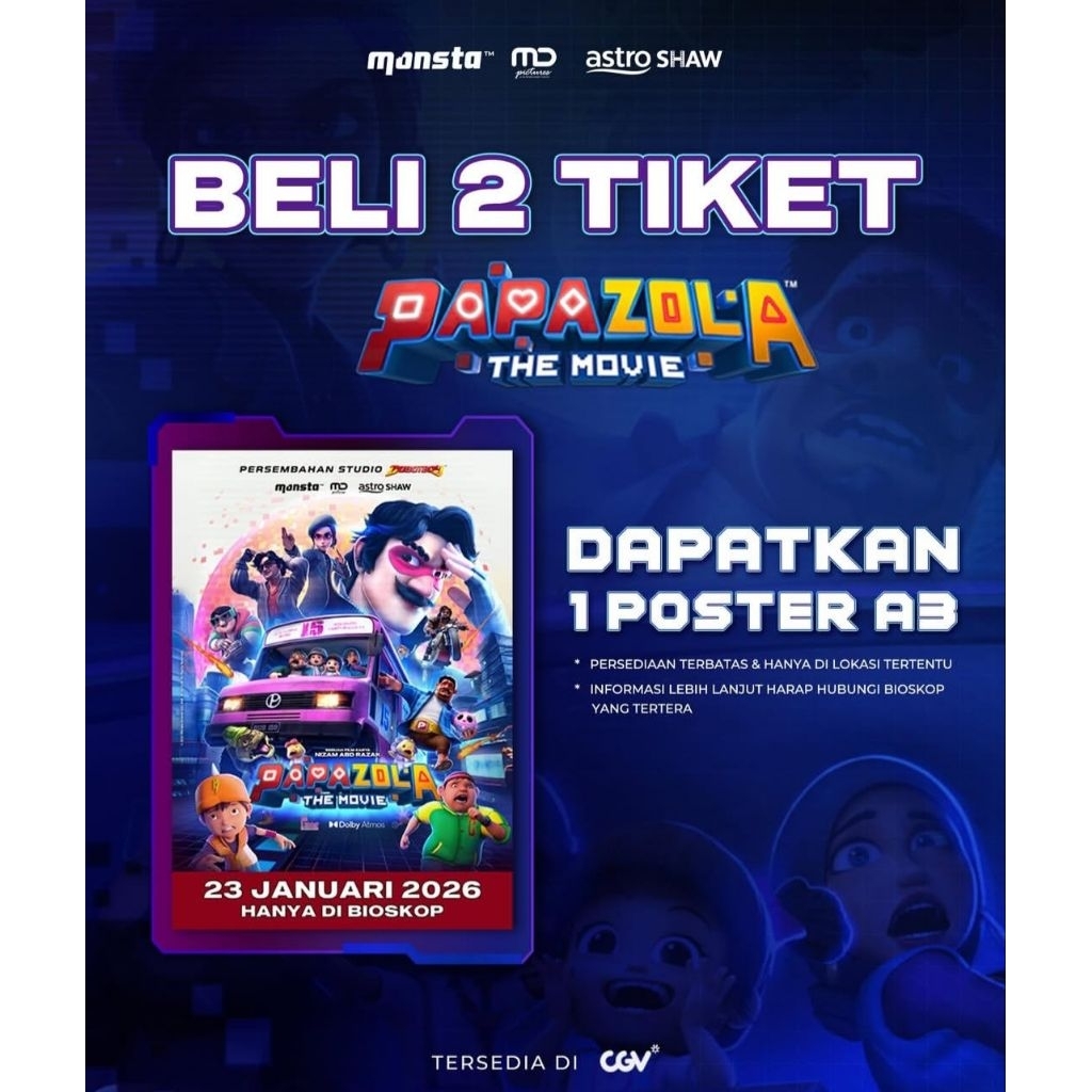 Jual Merch CGV Papazola The Movie Poster A3 | Shopee Indonesia