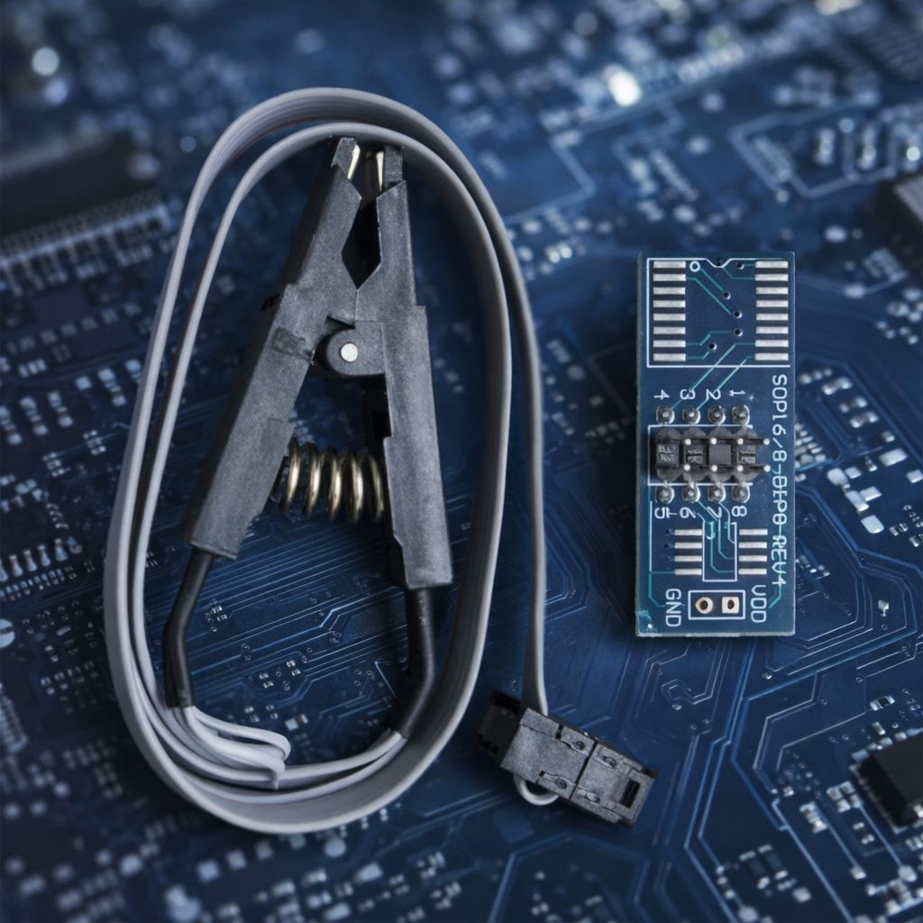 Jual Test Clip Sop8 Soic8 CH341 Jepit Eeprom flash Bios Ch341A 24 25 ...