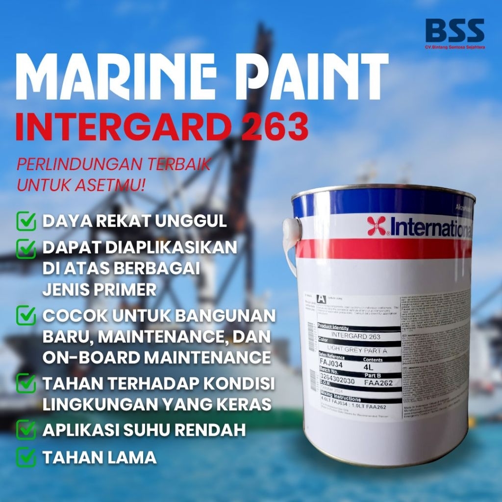 Jual Cat Kapal Marine Paint International Intergard 263 Light Grey 5 ...