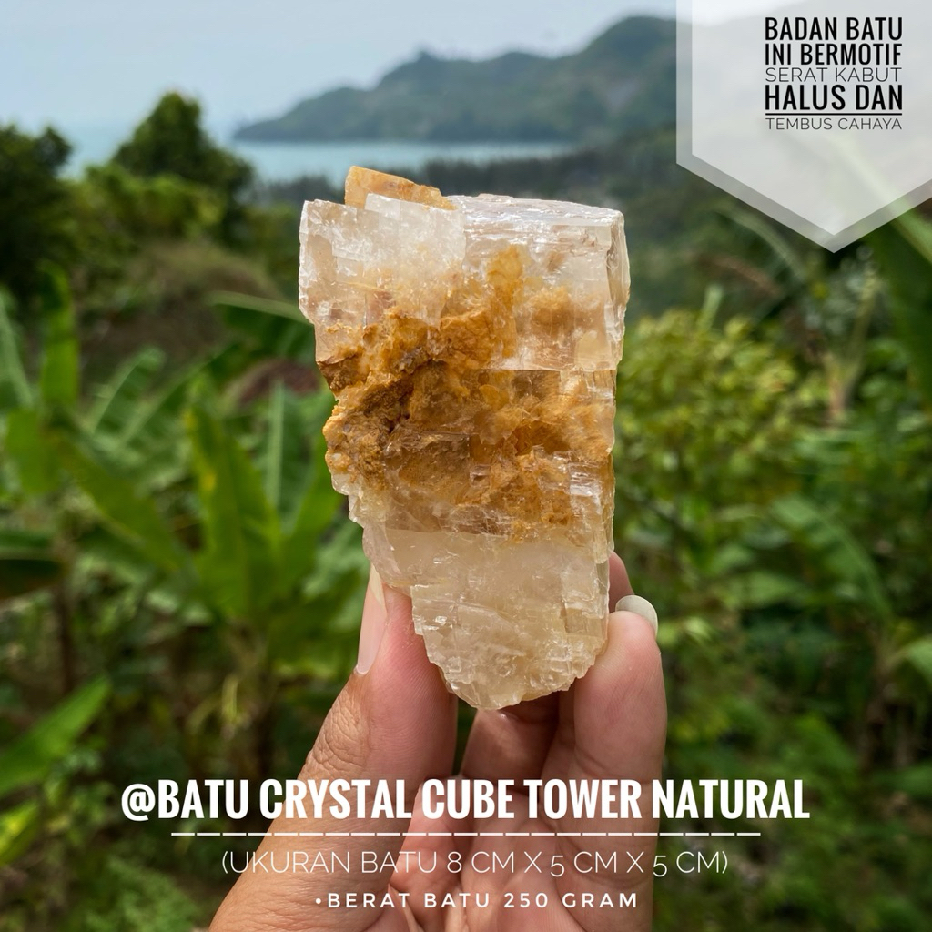 Jual Batu Crystal Cube Halite Tower Natural L40 atau Bongkahan Batu ...