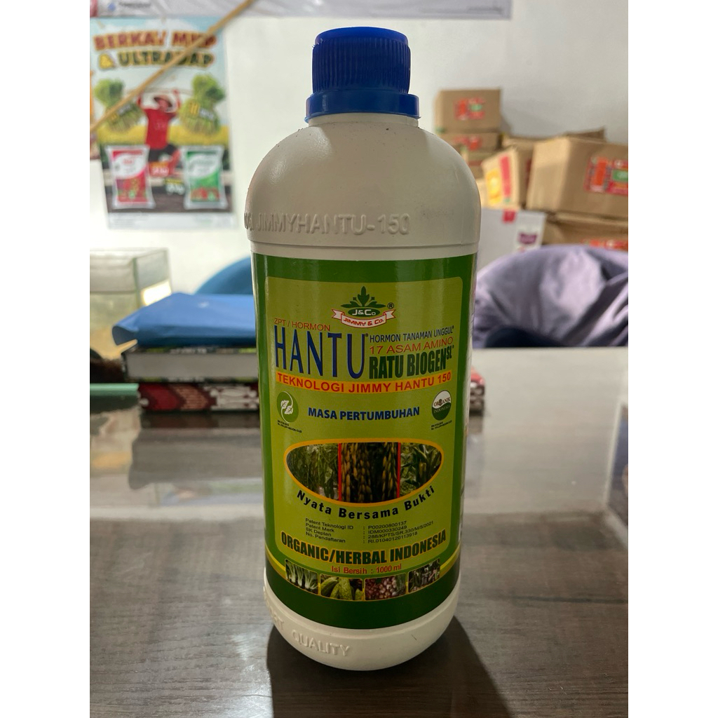 Jual pupuk cair hantu biru kemasan 1 liter hormon tanaman jimmy hantu ...