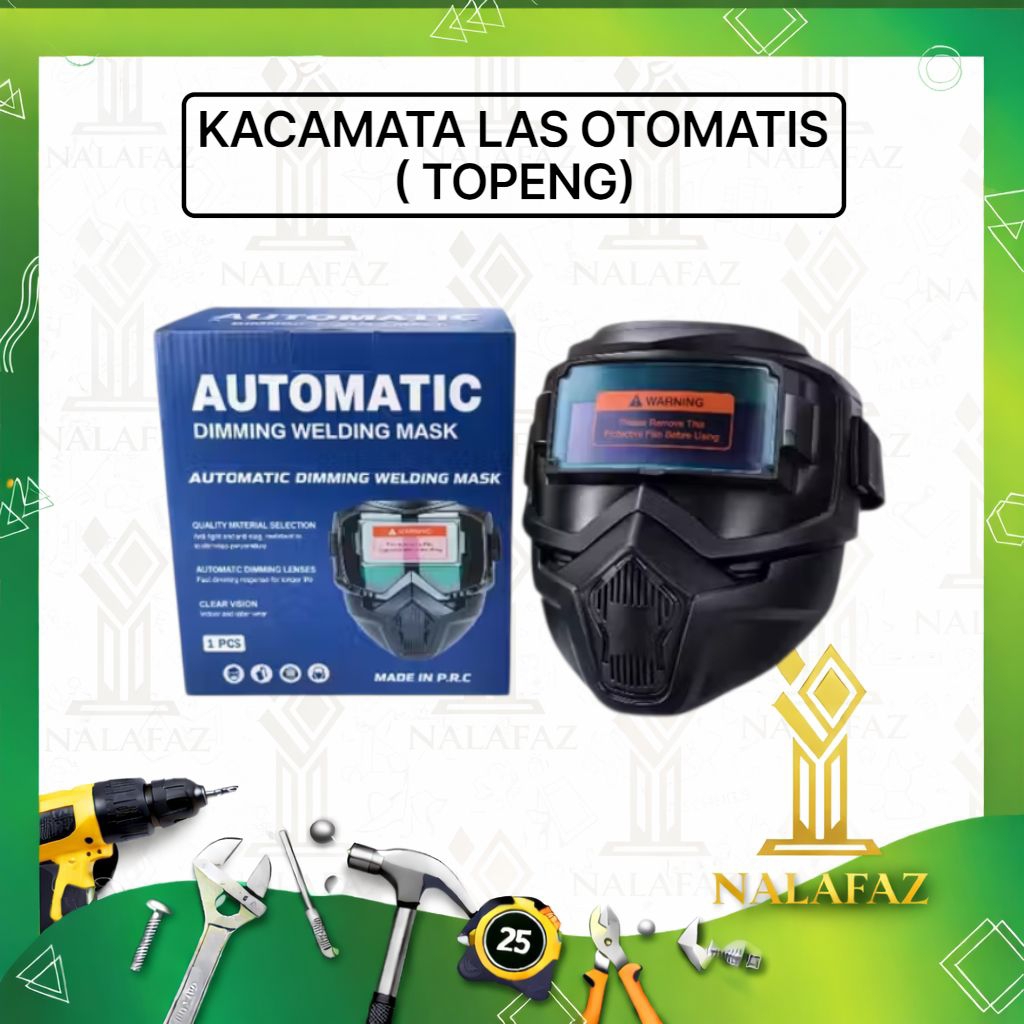 Jual Topeng Las Otomatis Auto Darkening Welding Mask Helmet Goggle ...